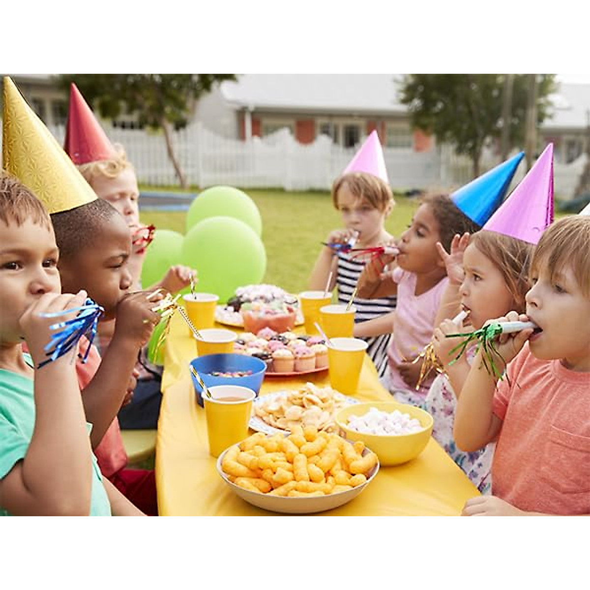 ALINK Biodegradable Paper Straws, 100 Pink Straws/Gold Straws for Party Supplies, Birthday, Wedding, Bridal/Baby Shower, Christmas Decorations and Holiday Celebrations