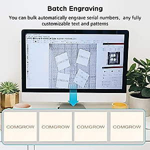 Comgrow 8MP Lightburn Camera Module with Laser Enclosure 750 * 700 * 900mm for Laser Engraver,Easy to Locate Materials,Batch Engraving,Trace Simple Images,Insulates Against Smoke and Odors