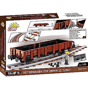 COBI Historical Collection WWII Güterwagen Type Ommr 32 "LINZ Locomotive