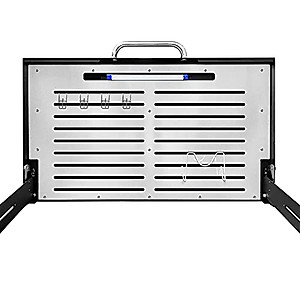 Hinged Lid for 36 inch Blackstone Griddle, Multi-Function Griddle Lid with LED Light, Pot Lid Rack, 4 Hooks, Blackstone Grill Accessories