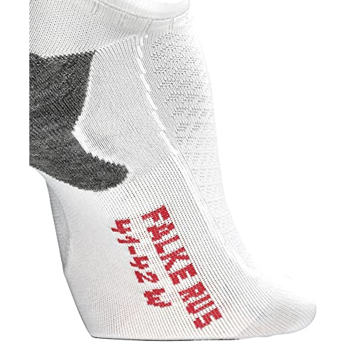 FALKE Women's RU5 Race Invisible Running Socks, No Show, Ultralight Cushion, Athletic, Breathable Quick Dry, Nylon, White (White-Mix 2020), 8-9, 1 Pair