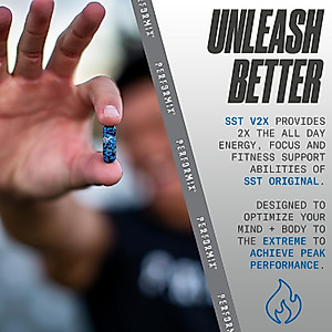 PERFORMIX SST V2X Super Strength Technology - Multi-Phase Suspension Timed-Release Energy, Mental Focus, Pre-Workout Supplement for Men & Women, 60 Capsules