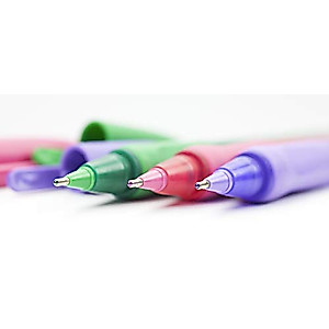 Promarx Tc Ball Pro Grip Fashion Ballpoint Pens, 1.0 mm, Assorted Colored Ink, 6-Count