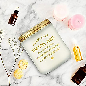 Volufia Aunt Gifts from Niece, Nephew - Birthday Gifts for Aunt - Best Aunt Ever Gifts, Aunt Mothers Day Gifts, Promoted to Aunt Present - Funny Aunt Lavender Candle Gifts