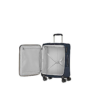 Samsonite Hand Luggage, Blue (Dark Blue), Spinner S, Lenght: 40 cm (55 cm-40 L)