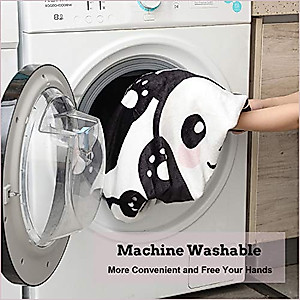 Jurllyshe Panda Throw Blanket Panda Plush Sherpa Fleece Blanket Panda Gifts for Girls Soft Warm Fuzzy Pandas Stuffed Animal Blankets for Kids or Adults All Seasons (Cute Panda, 50 x 60 Inch)