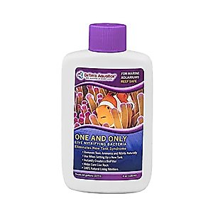 DrTim's Aquatics Reef One & Only Nitrifying Bacteria – For Reef, Nano and Seahorse Aquaria, New Fish Tanks, Aquariums, Disease Treatment – H20 Pure Fish Tank Cleaner – Removes Toxins – 4 Oz. (401)