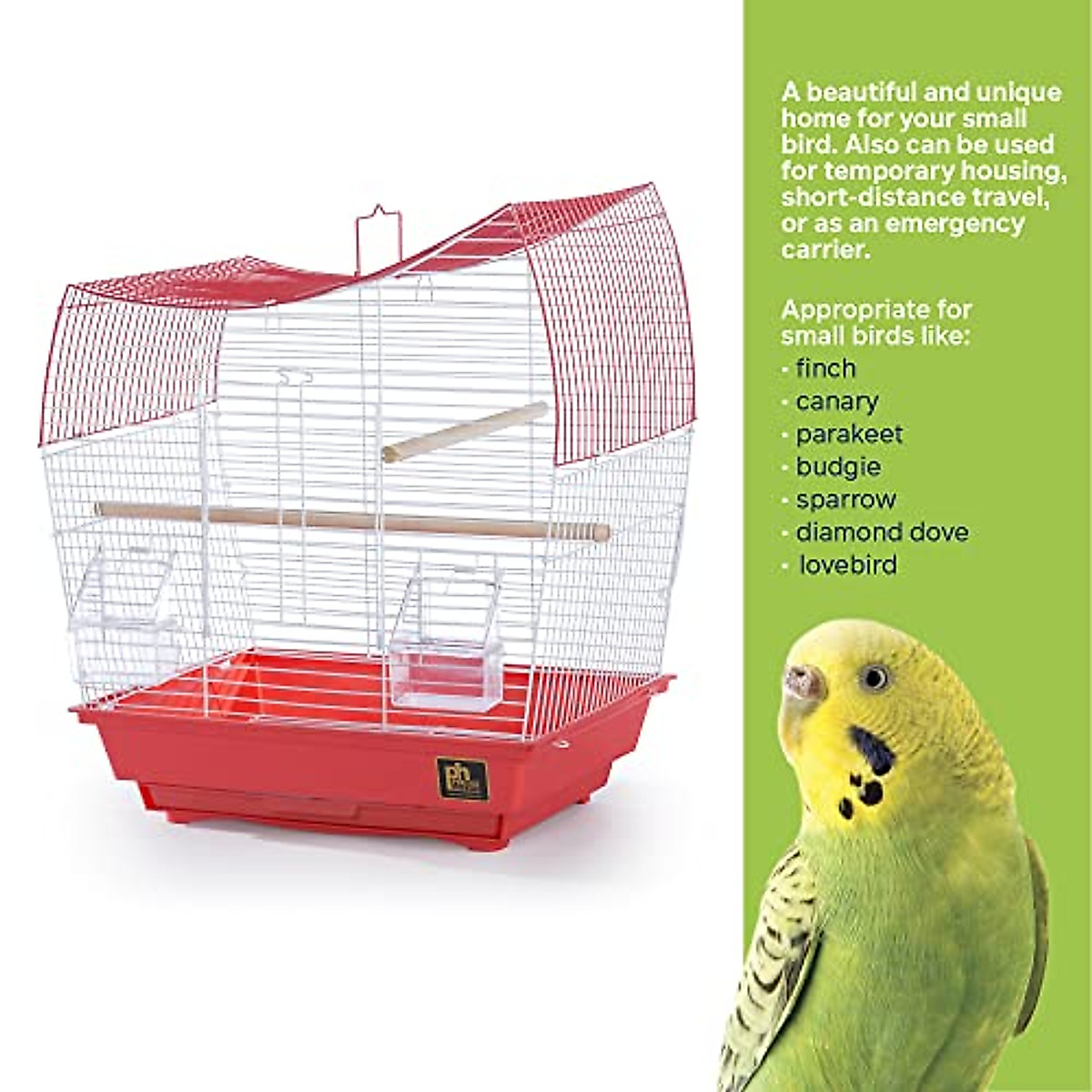 Prevue Pet Products South Beach Wave Top Bird Cage, Coral (Model: SP50110)