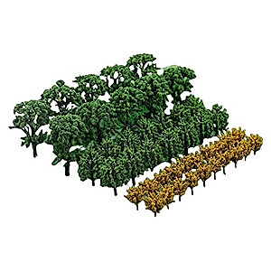 AAGAZA 50Pcs Simulation Mixed Model Trees Train Scenery Mixed Miniature Trees for Railroad S andTable Building Kits Accessories Diorama, Banyan Tree (Color : Banyan Tree)