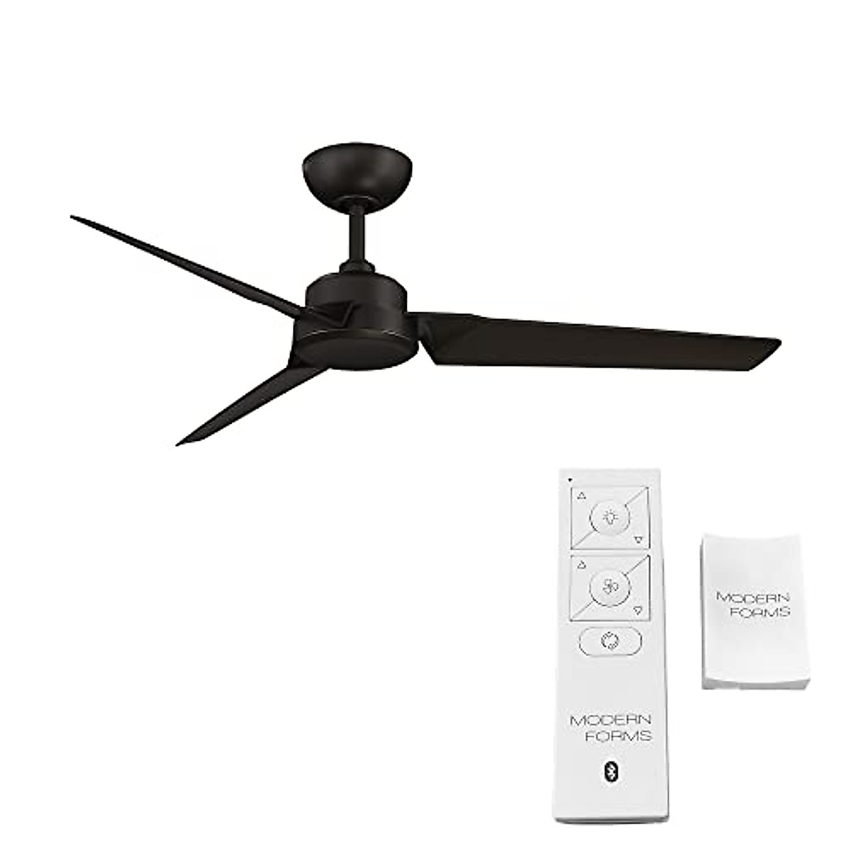 Roboto Smart Indoor and Outdoor 3-Blade Ceiling Fan 52in Oil Rubbed Bronze with Remote Control works with Alexa, Google Assistant, Samsung Things, and iOS or Android App