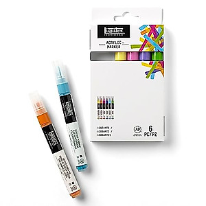 Liquitex Professional Paint Marker Set, 6 Piece, Vibrants