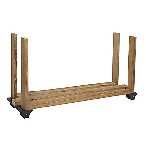 2 x 4 BASICS 90144MI Firewood Rack System, Black