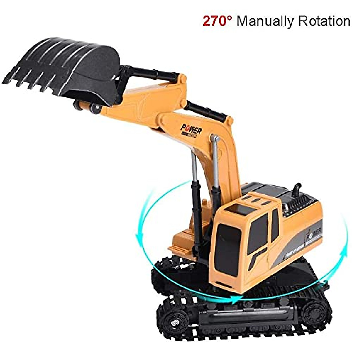 Remote Control Digger,Toy Digger Remote Control Digger Excavator Toys,Engineering Sand Digger Construction Vehicle Toy RC Excavator Toy Cars for Kids(Need to Install Batteries)