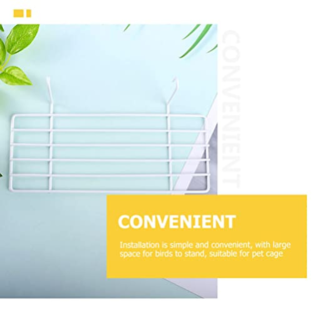 PATKAW Bird Wire Platform 2Pcs Parrot Toys Perch Cage Stand Shelf Portable Training Playground Wire Patio Sundeck Bird Play Pen Comfy Perch for Parrot Toys A