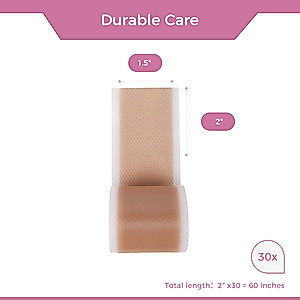 Silicone Scar Tape Scar Sheets - Professional Medical Grade Scar Removal Treatment, Non irritating, Painless for C-Section, Surgical Scars, Burn, Keloid, Acne(1.6” x 60” Roll)