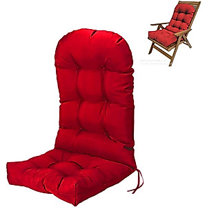 BOOMSHY Waterproof Adirondack Chair Cushion,44inch Rocking Chair Cushion,High Back Patio Cushions Indoor and Outdoor Furniture Chair Cushions Pads with Ties