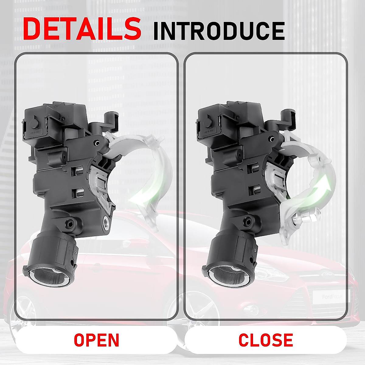 Ignition Lock Housing 989-019 Compatible with Ford Escape 2008-2012, Focus 2008-2011, Mazda Tribute 2008-2011, Mercury Mariner 2008-2010, Ignition Lock Flange 9L8Z-3511-A W302562-S300
