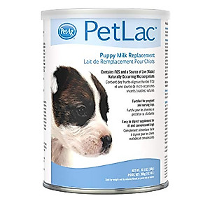 PetAg PetLac Milk Powder for Puppies - Puppy Milk Replacement for Newborn to 6-Week-Old Orphaned or Rejected Puppies - 10.5 oz Powdered Drink Mix