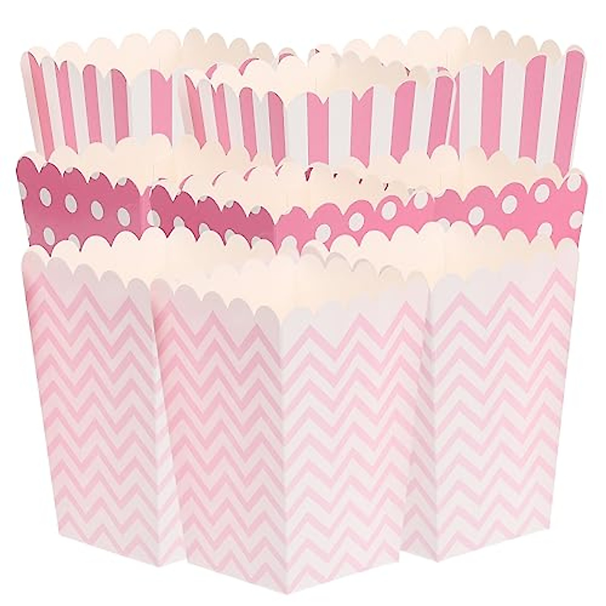 Popcorn Bags 36pcs Popcorn Boxes Fringe Set Wedding Supplies Wedding Cookies Carnivals Cookies Chips Boxes Fried Food Ornament Container for Movie Night Movie Night Gift Basket