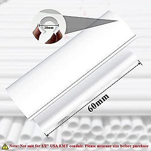 32PCS White Snap Clamps for 1/2 Inch Greenhouses PVC Pipe, Row Covers, Shelters, Bird Protection, 2.4 Inches Long, White (White-3/4inch)