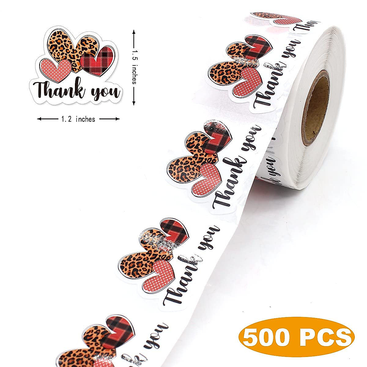Small Shop Stickers, Small Business,Thank You Sticker, Packaging Sticker (Leopard Print)