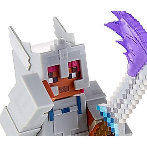 Mattel Minecraft Dungeons 3.25-in Figures 2-Pk Battle Figures, Adriene and Skeleton with Battle Accessories Age 6 and Older