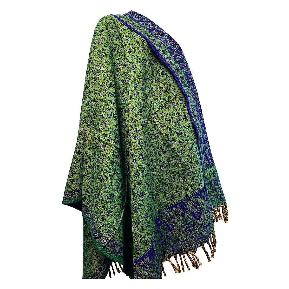 LUXURY BLUE GREEN FLORAL HANDMADE BLACK BEIGE FASHION Scarf Yak Wool comfortable soft scarf Shawl Blanket stole unisex Travel Wrap Meditation Soft gift for her