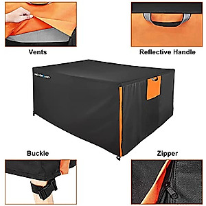 NEVERLAND Rectangular Patio Table Cover 95x64x40 inch , Patio Furniture Covers 420D Heavy Duty Waterproof Outdoor Lawn Patio Furniture Covers