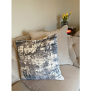 Noori Rug 1 Throw Pillow, 20x20x4, Silver