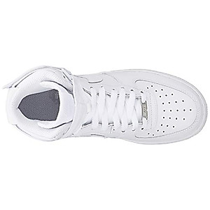 Nike Women's AIR Force 1 HIGH Casual Shoes (8, White/White/White)
