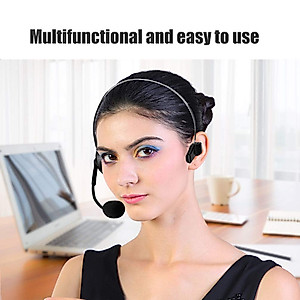 Traffic Headset, Multi-Function Business Office Answering The Phone Headset to Eliminate Noise, Smart Calls. Caller ID Feature, Suitable for The Attendant to Answer The Call.