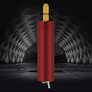 YWBL-WH DIY Hand Electric Drill Mini DIY Grinding Polishing Engraving Machine Tools Set Cordless Rotary Tool (USB Aluminum Drill + Three Bits) (Red)