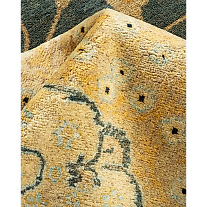 Solo Rugs One of a Kind Hand Knotted Hand Made Wool Traditional Oriental Mogul Gray 8 x 10 Area Rug