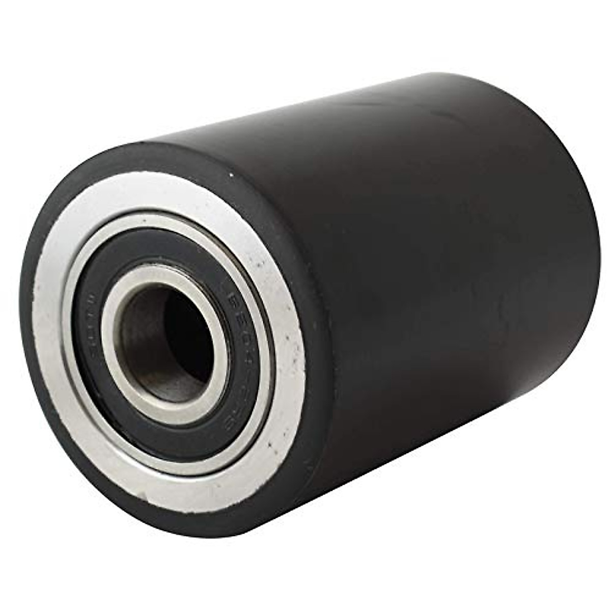 Pallet Jack/Truck Load Wheels Set with Axles and Entry Exit Roller 2.75" x 3.75" with Bearings ID 20mm Poly Tread Black