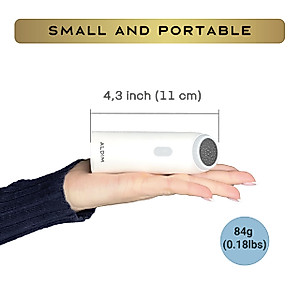 ALDIM Premium Portable Bidet for Toilet Travel, High Pressure Handheld Electric Bidet Sprayer with 350ml Water Bottle, USB Rechargeable Mini Bidet for Personal Hygiene On The Go, Bathroom Butt Shower