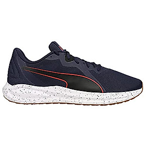 Puma - Mens Twitch Runner Speckle Shoes, Size: 14 M US, Color: Peacoat/Puma Black/High Risk Red