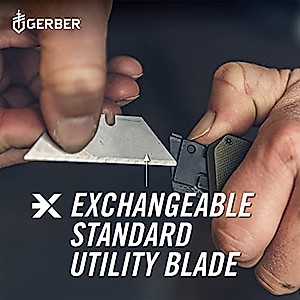 Gerber Gear 31-003743 Prybrid Utility Knife with Pry bar, Multitool Pocket Knife with Retractable Blade,EDC Gear, Green