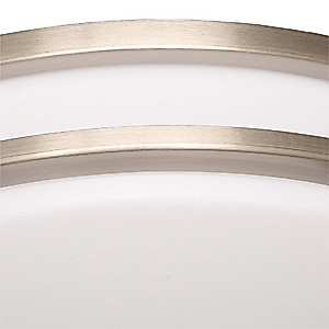 Hampton Bay DC016LED 16" Brushed Nickel LED Round Flush Mount