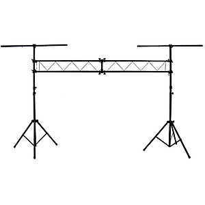 American Sound Connection Pro Audio Mobile DJ Light Stand 10 Foot Length Portable Truss Lighting System with T-Bar