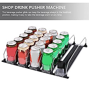 Cabilock Fridge Organizer Vending Machine Beverage Drinking Automatic Pusher Soda Can Organizer for Refrigerator Drink Dispenser for Shop Freezer Organizer Vending Machine