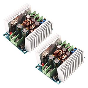 D-FLIFE 20A 300W CC CV Step Down Module Adjustable DC 6-40V to 1.2-36V Voltage Regulator Buck Converter Constant Current Power Supply Module (2pcs)