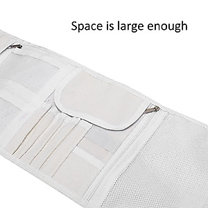 Zerodis Knitting Needles Case Rolling Crochet Hooks Storage Bag Knitting Needles Case Empty Organizer Empty Crochet Hooks Storage Bag with Zipper(#1)