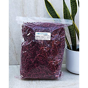 MagicWater Supply Soft & Thin Cut Crinkle Paper Shred Filler (1/2 LB) for Gift Wrapping & Basket Filling - Burgundy