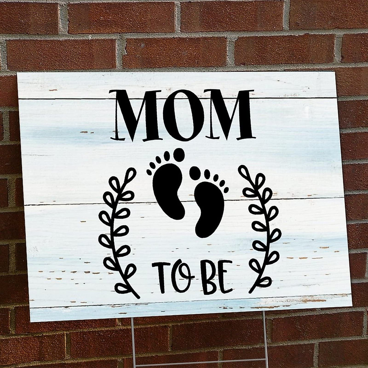 Lawn Signage Promoted to Mom Corrugated Yard Sign Funny Housewarming Gift Life Quotes for Garage Sales Rent Open House Construction 12"x18"