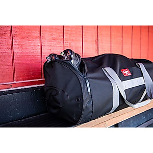 Rawlings | THROWBACK Duffle Equipment Bag | Baseball/Softball | Black