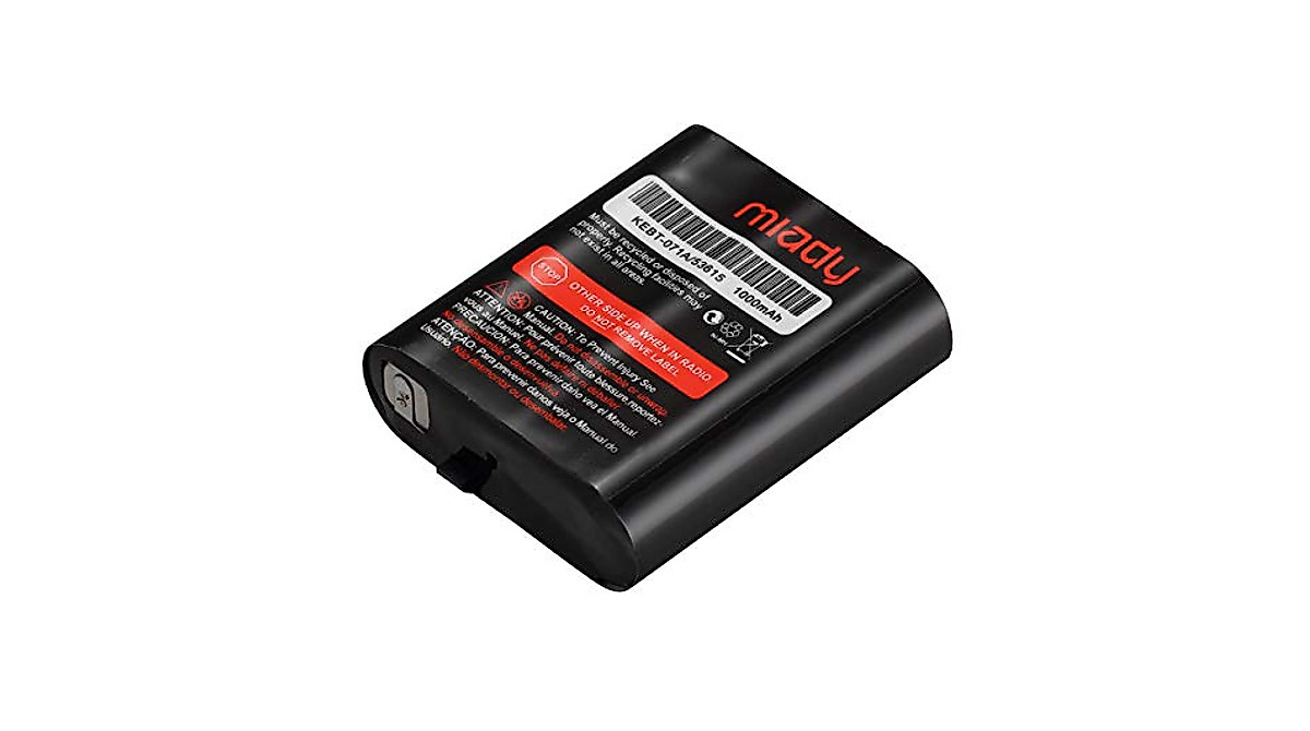 Miady 2-Pack 3.6V 1000mAh Motorola Two-Way Radio Batteries