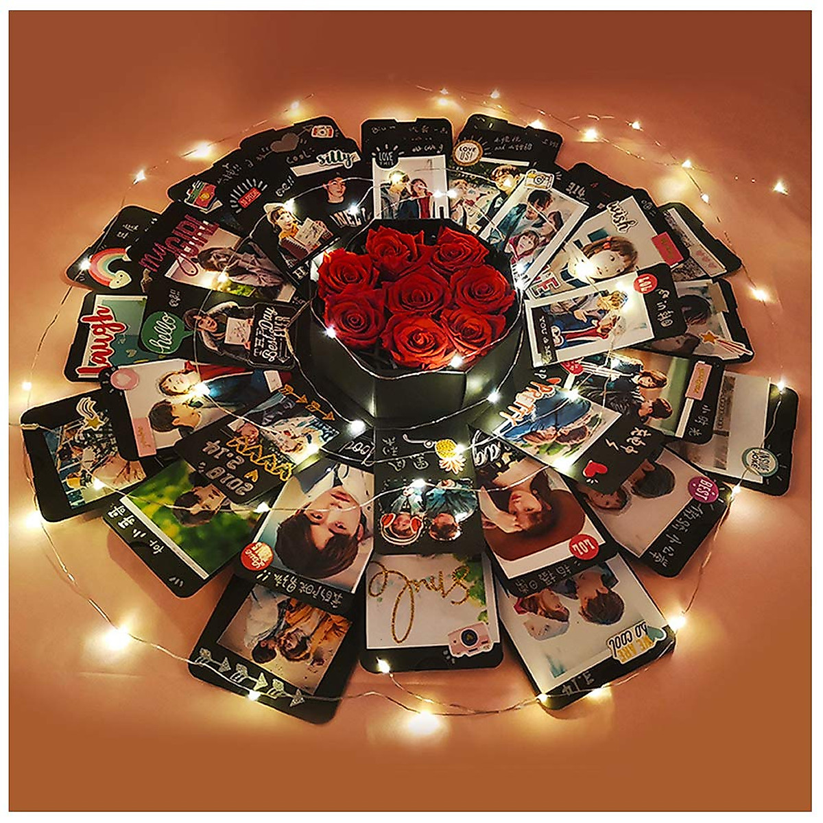 ECTY Creative Explosion Box -Scrapbook DIY Photo Album Box for Birthday Anniversary Valentine Day Wedding(Upgrade Version).