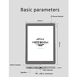 Meebook P10 Pro E-Reader,2022 New 10" E-Ink Tablet Paperwhite Reader with Adjustable Front Light,Cold/Warm Light,Android 11,3GB Ram+64GB,Dual Touch, Support Hand Writing,WiFi OTG