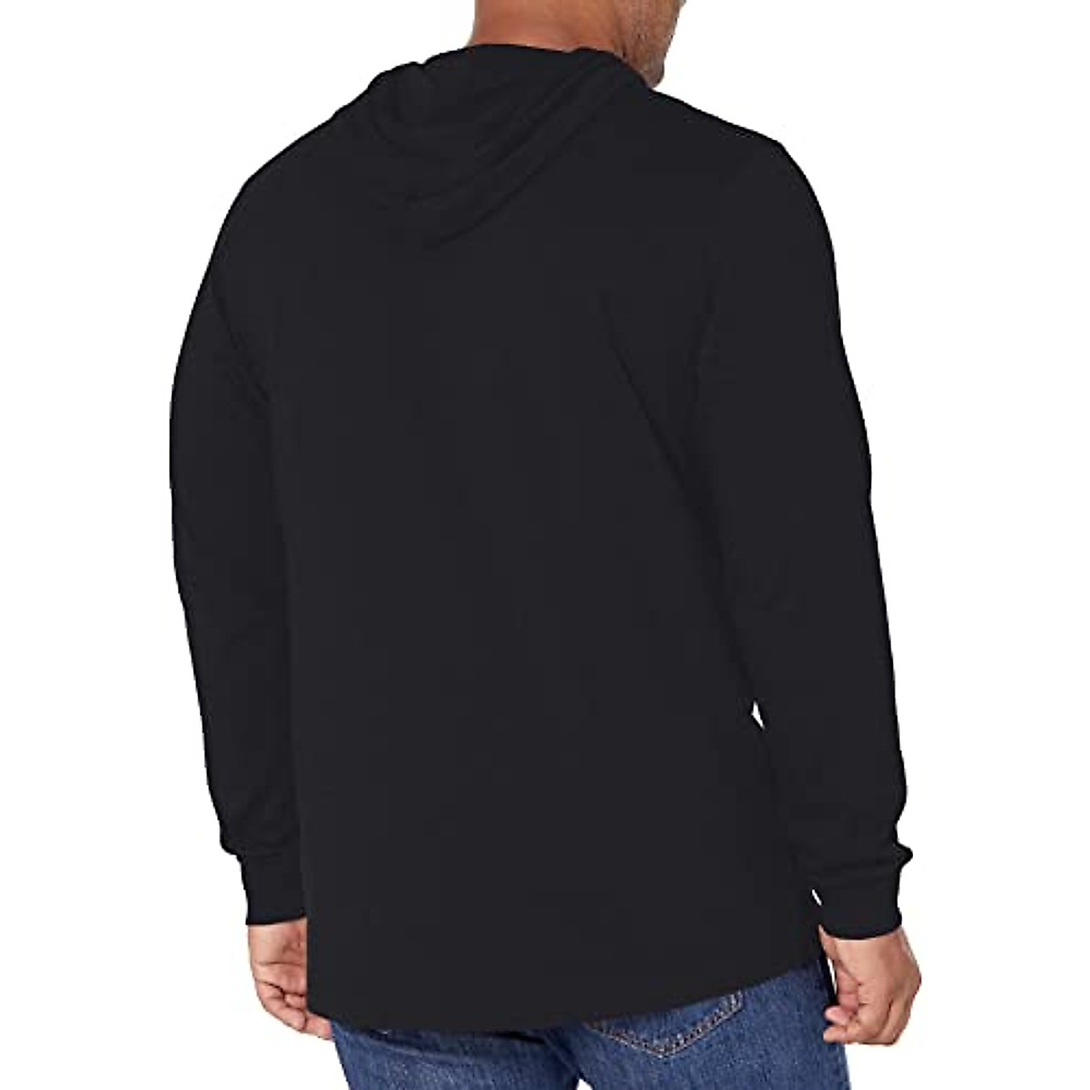 adidas Men's Essentials Logo Hoodie, Black/White, Medium