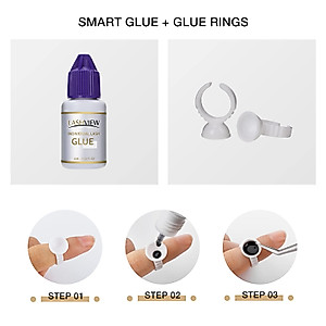 LASHVIEW Lash Extension Kit, Eyelash Extension Kit,Professional Eyelash Mannequin Head Kit with 4pc Removable Eyelids, Lash Kit for Eyelash Extensions Beginners,Training Makeup and Eyelash Graft